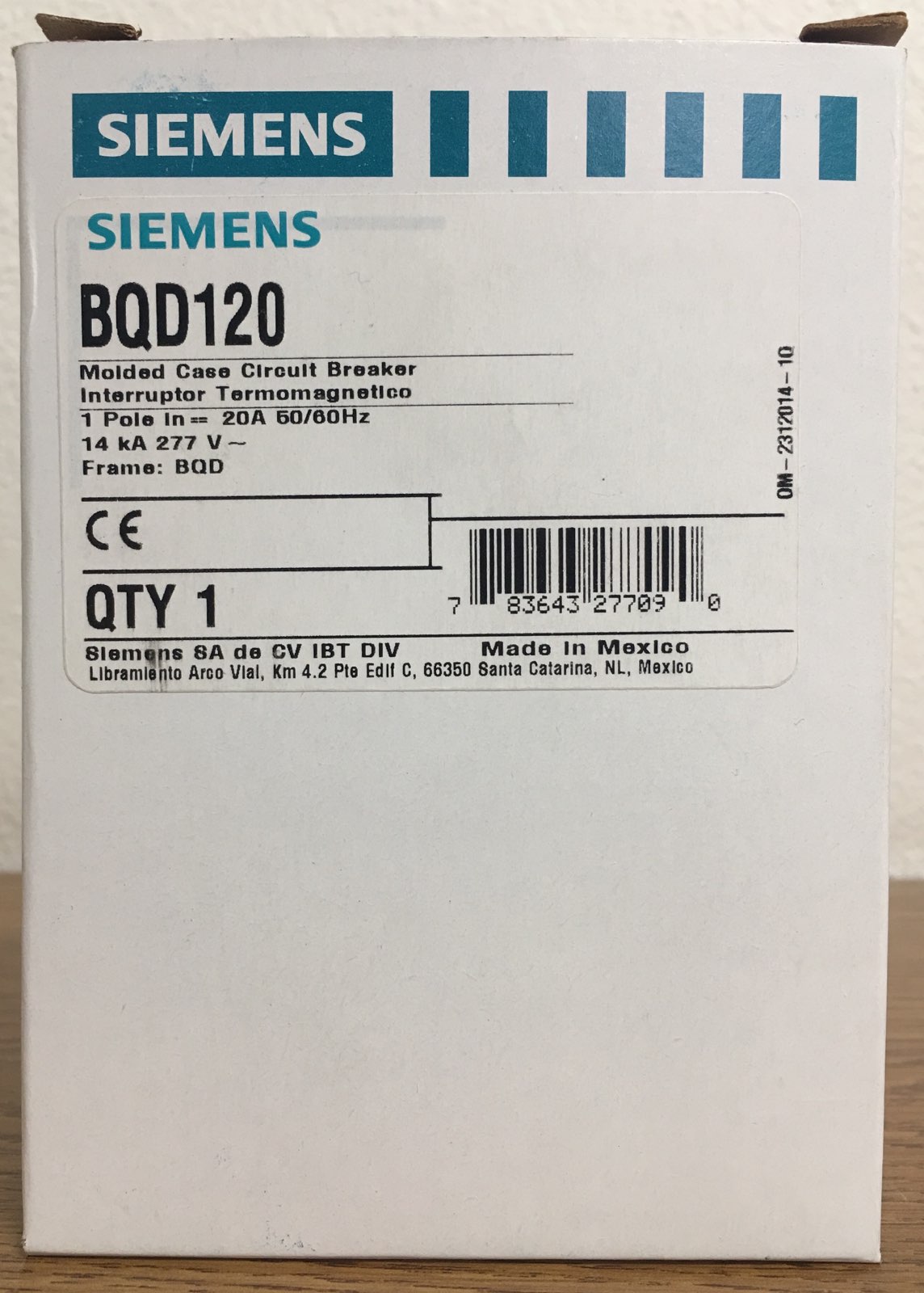 BQD120 – SIEMENS Molded Case Circuit Breaker | Mag-Trol Distributors, Inc.