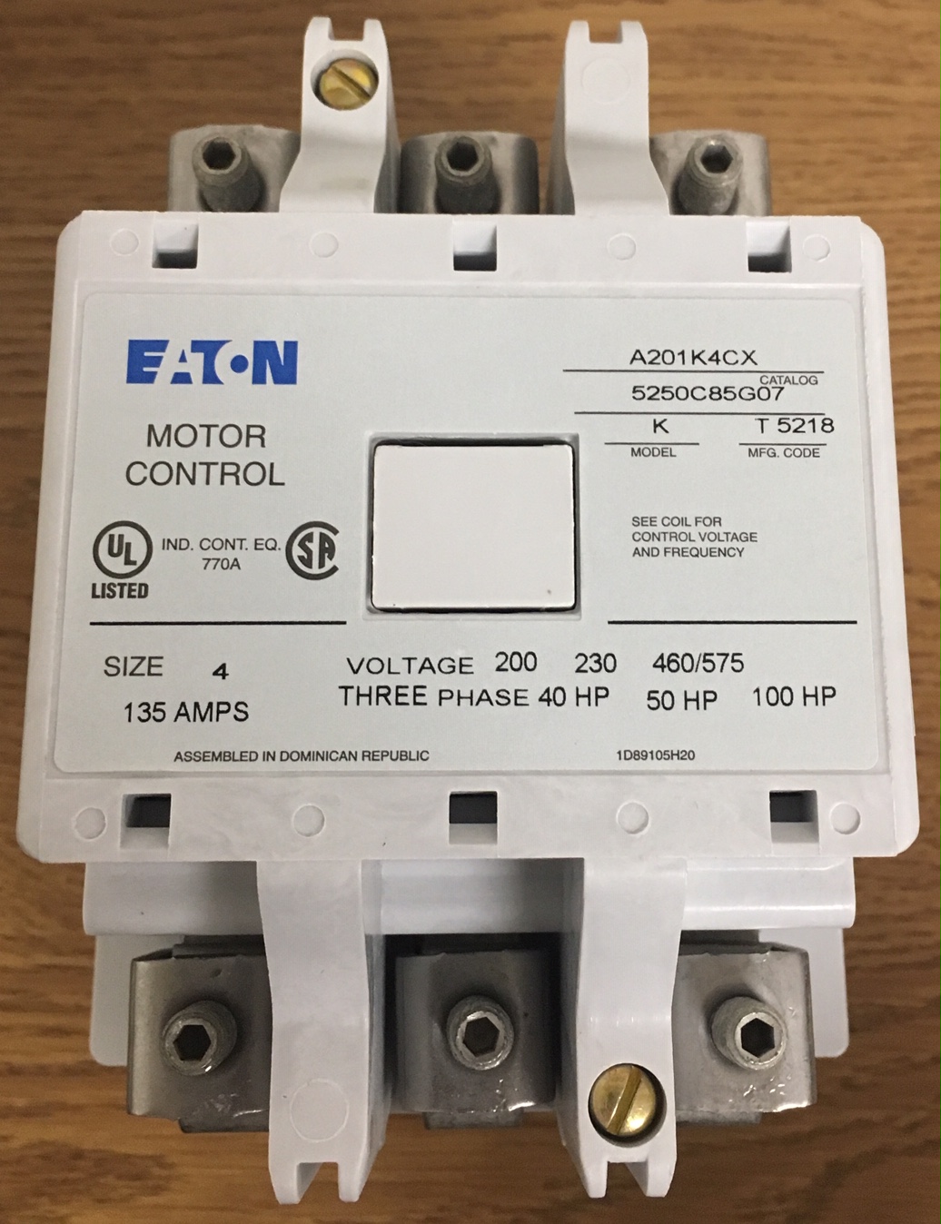 A201K4CX – EATON / Cutler-Hammer Non-Reversing Motor Starter | Mag-Trol ...