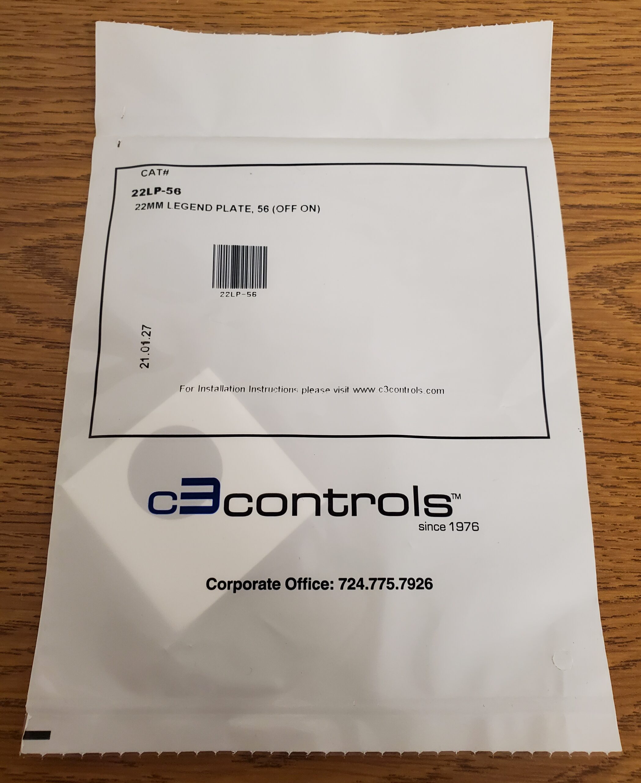 22LP-56 – (C3 CONTROLS) | Mag-Trol Distributors, Inc.