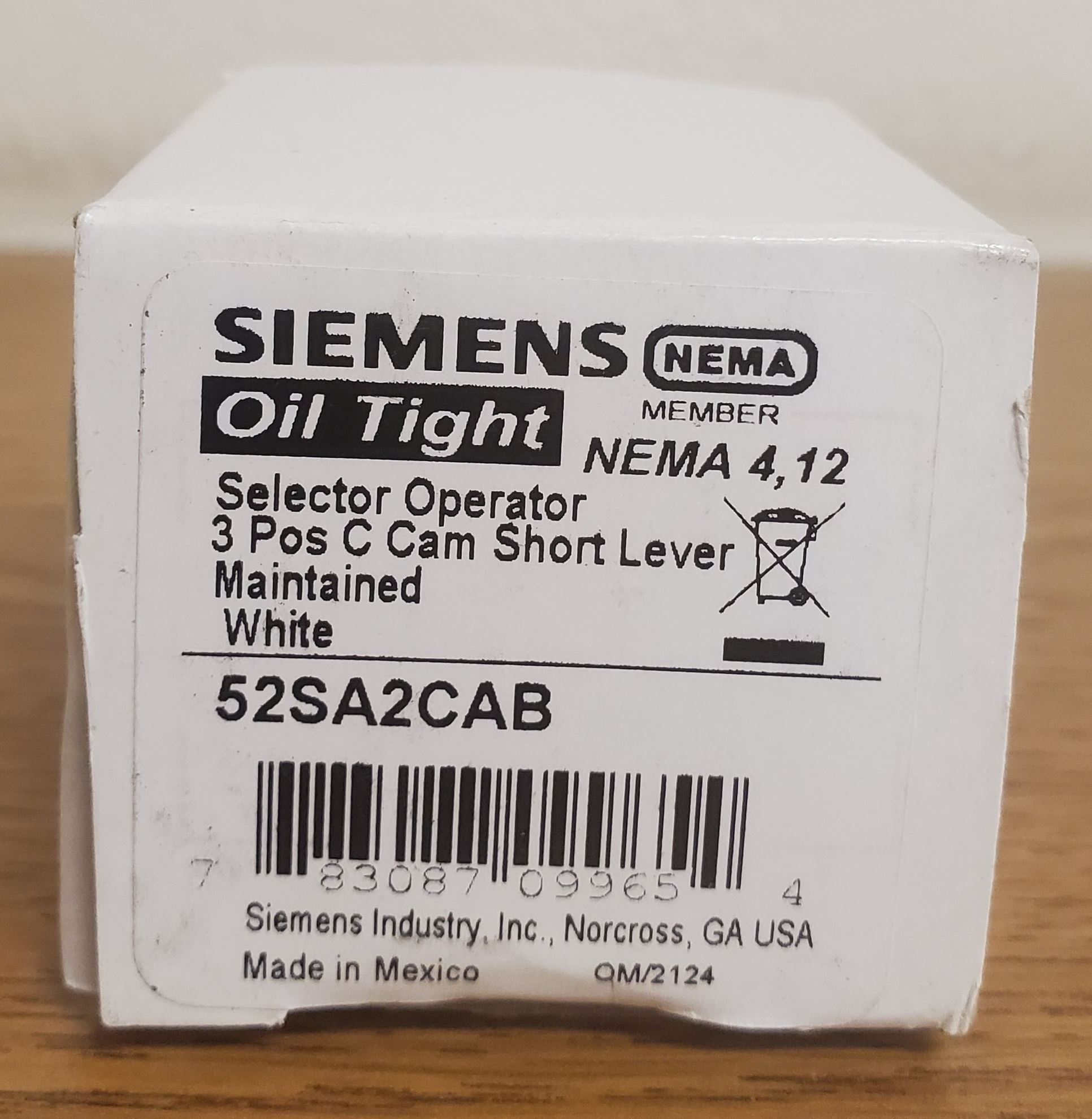 52SA2CAB – SIEMENS Selector Switch | Mag-Trol Distributors, Inc.