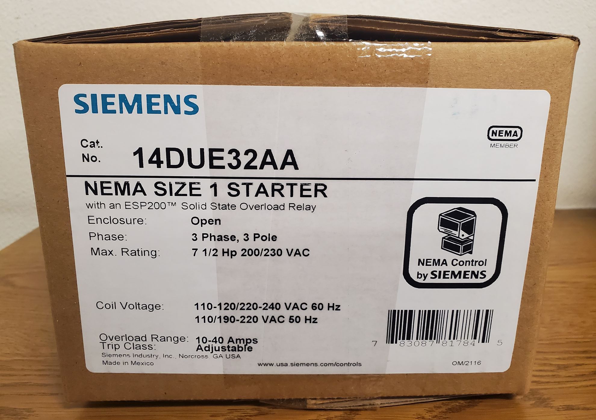 14DUE32AA – Siemens Motor Starter | Mag-Trol Distributors, Inc.