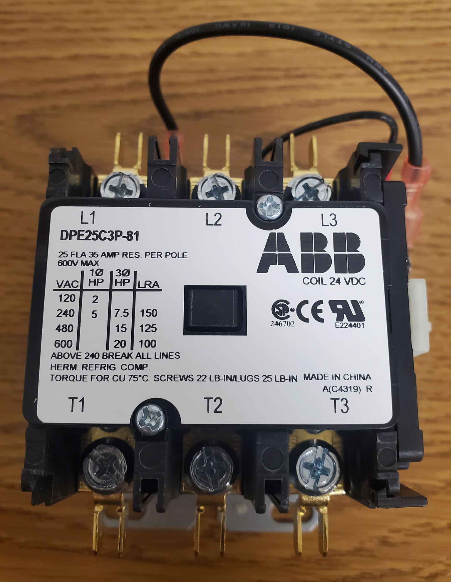 Definite Purpose Contactors (ABB) | Mag-Trol Distributors, Inc.