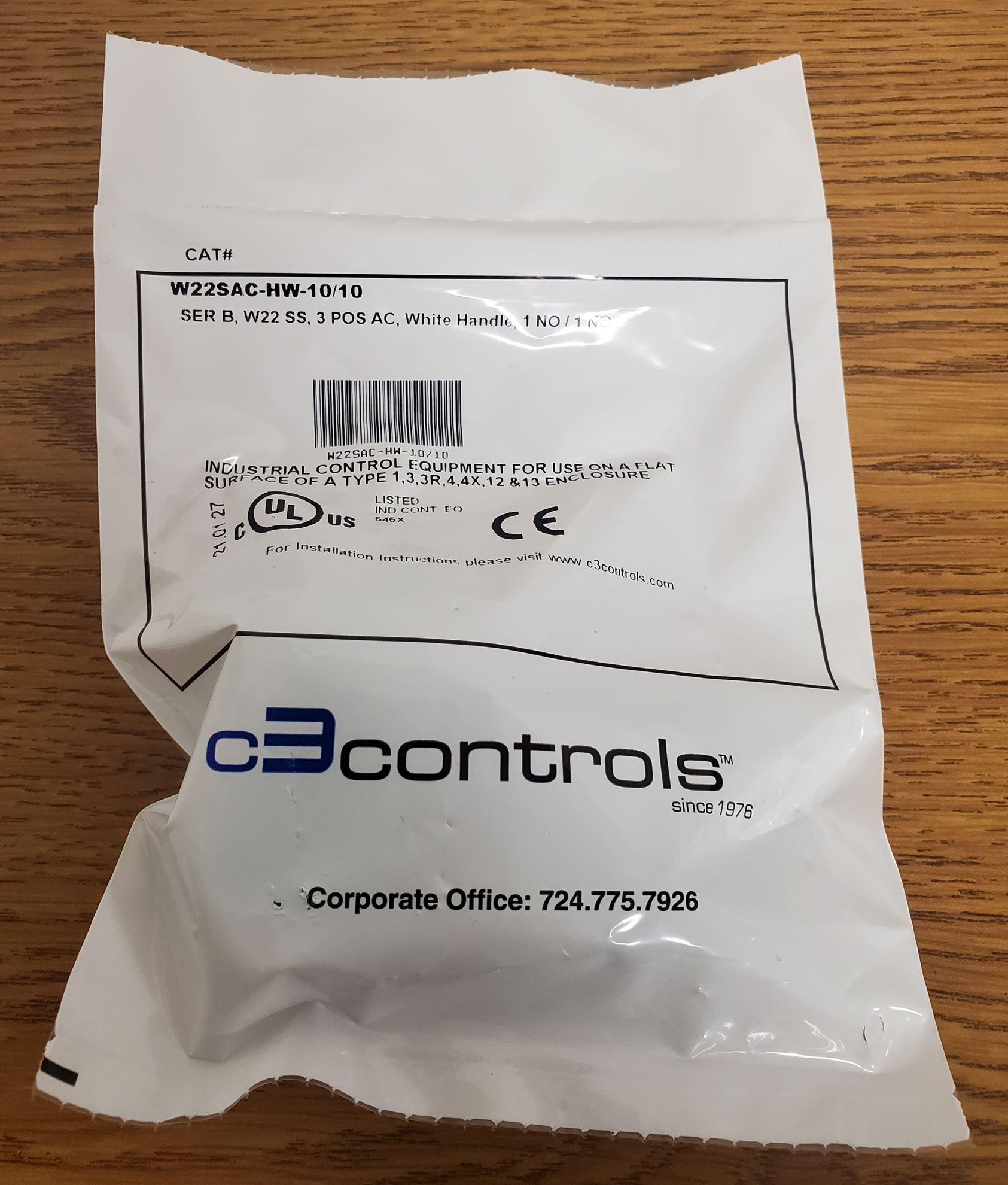 W22SAC-HW-10/10 – C3 Controls Selector Switch | Mag-Trol Distributors, Inc.