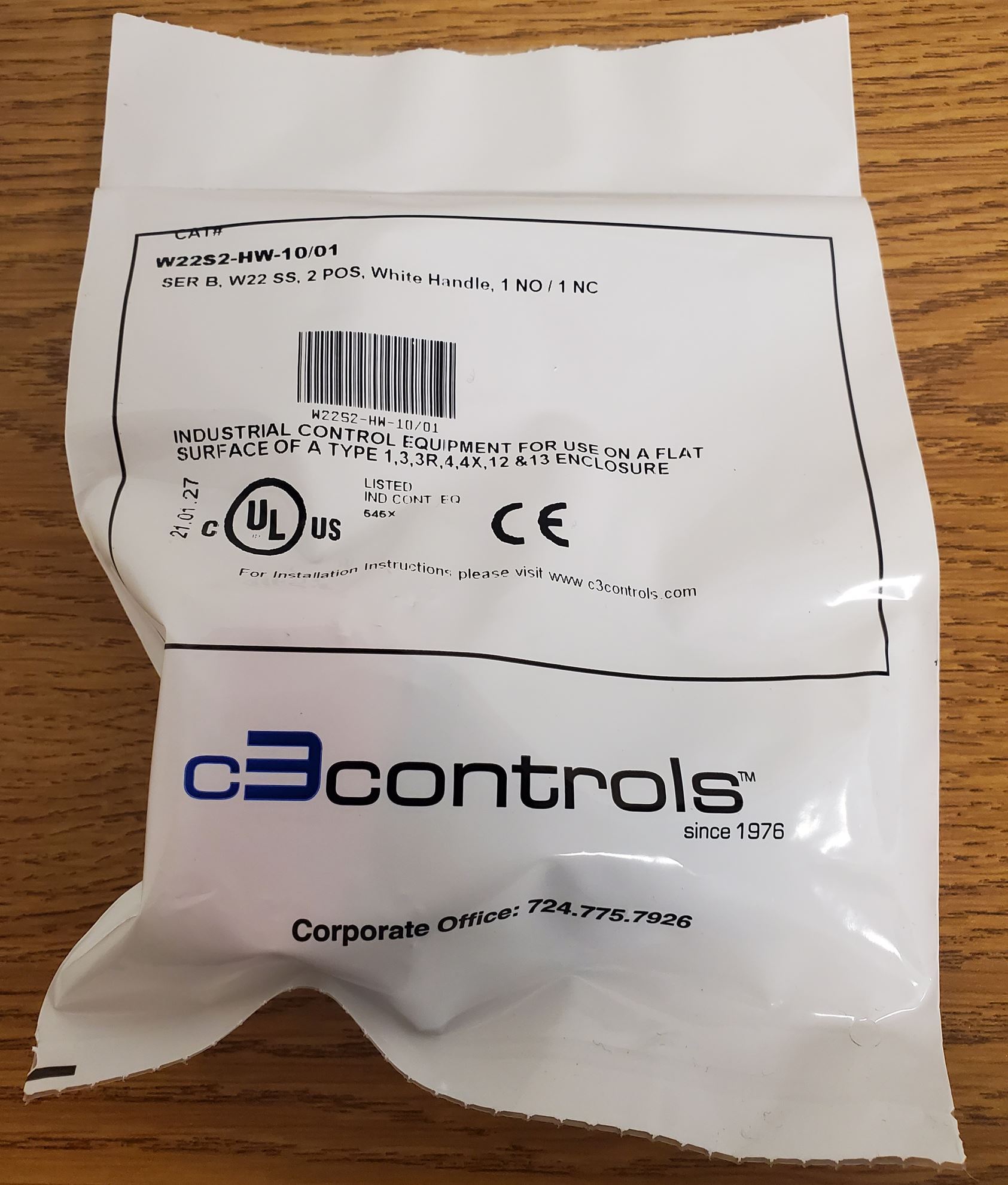 W22S2-HW-10/01 – C3 Controls Selector Switch | Mag-Trol Distributors, Inc.