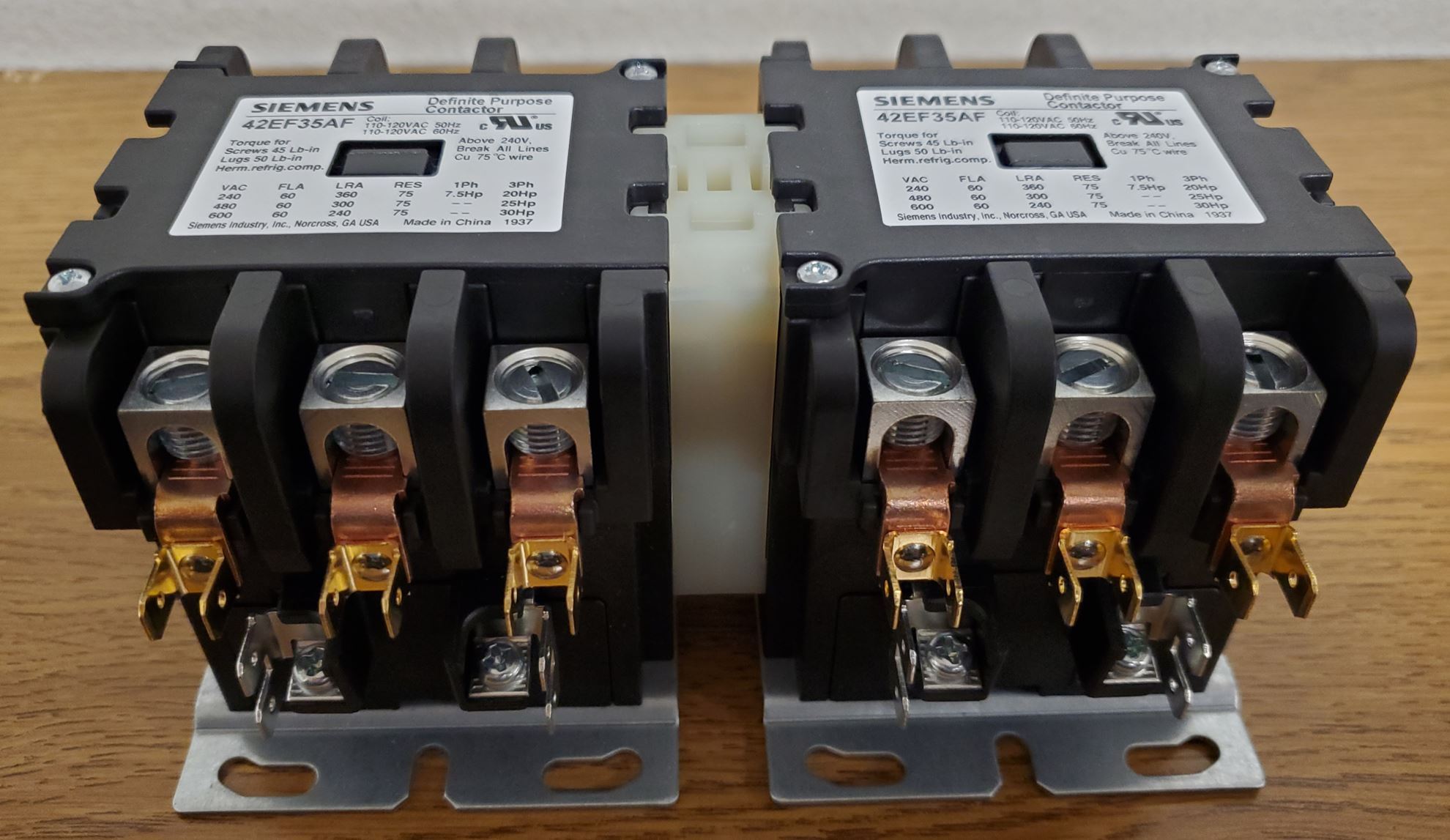 44EF30AF – SIEMENS Definite Purpose Reversing Contactor | Mag-Trol ...