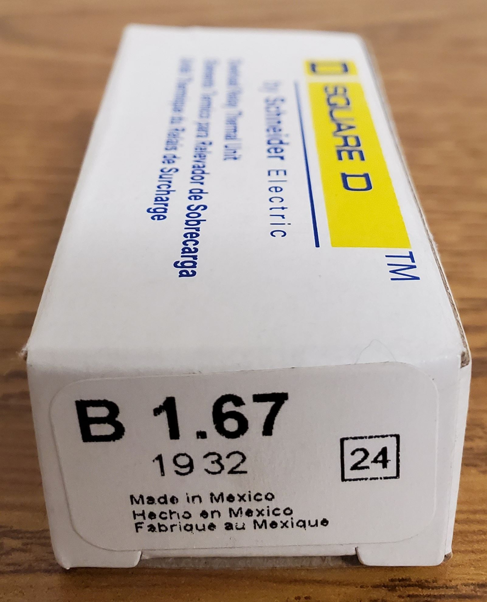 B1.67 – Square D Overload Relay Thermal Unit | Mag-Trol Distributors, Inc.
