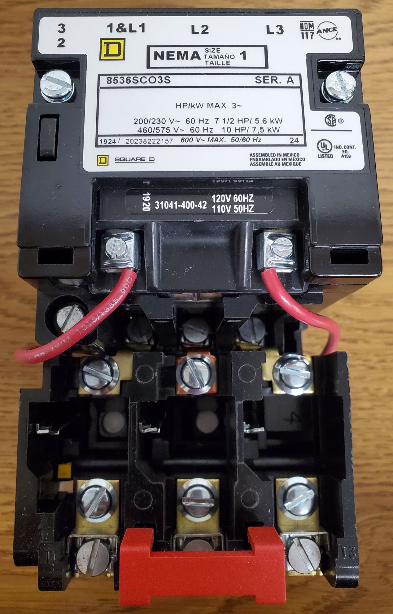 8536SCO3V02S – Square D Type S Non Reversing Magnetic Starter | Mag ...