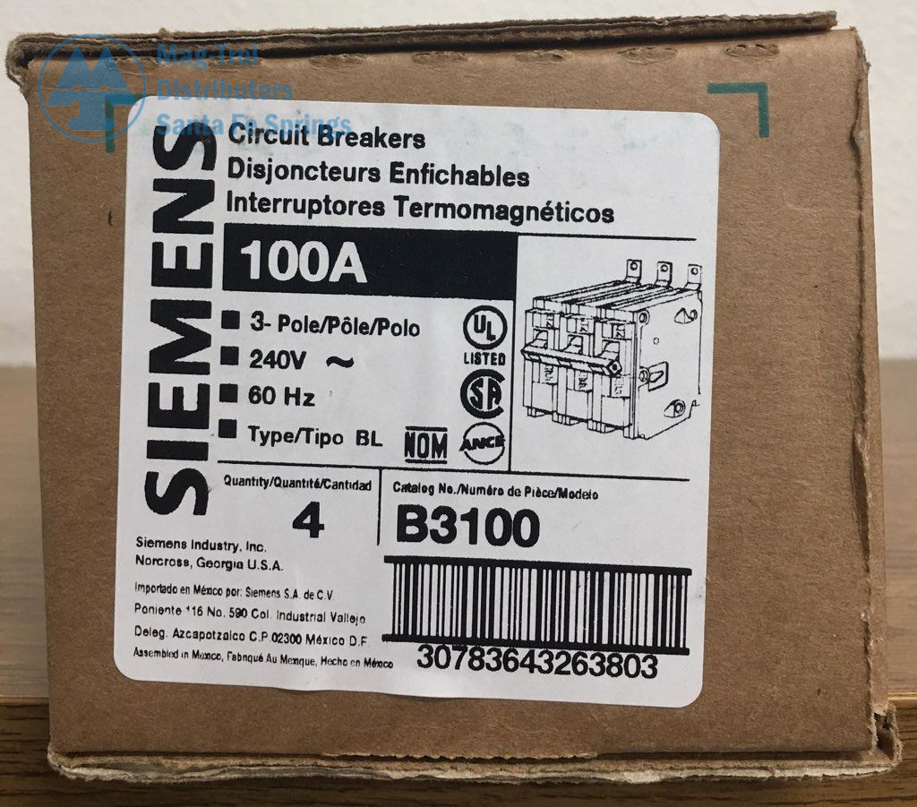 B3100 – SIEMENS Circuit Breaker | Mag-Trol Distributors, Inc.