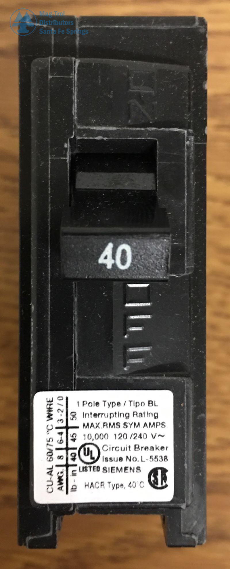 B140 – SIEMENS Circuit Breaker | Mag-Trol Distributors, Inc.