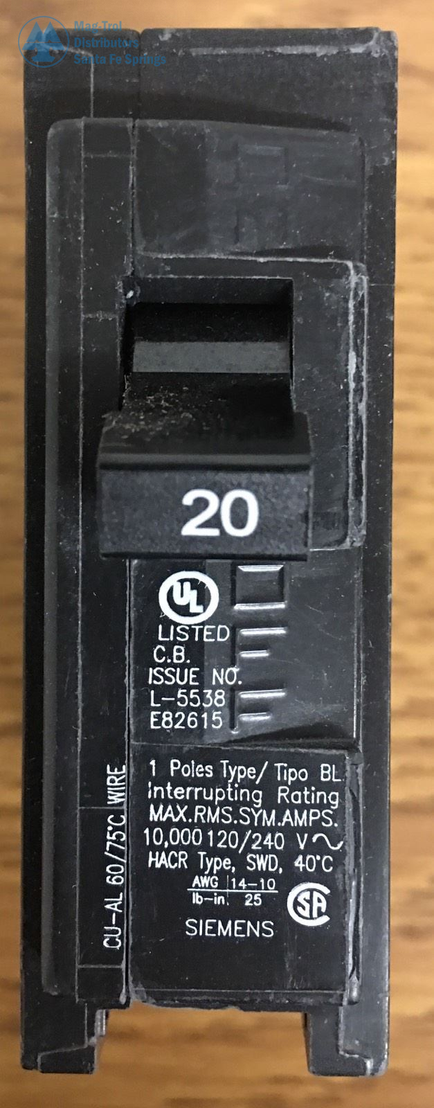 B120 – SIEMENS Circuit Breaker | Mag-Trol Distributors, Inc.