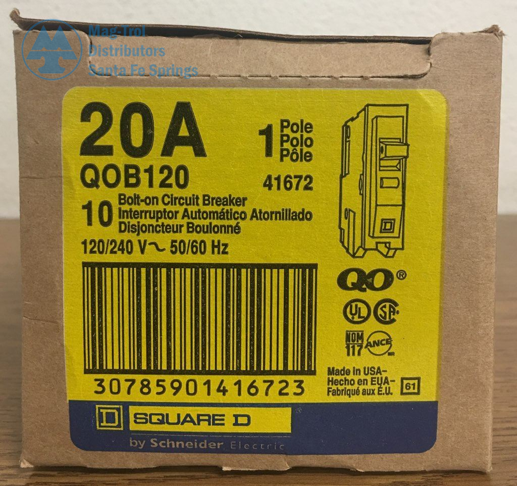 QOB120 – Square D Circuit Breaker | Mag-Trol Distributors, Inc.
