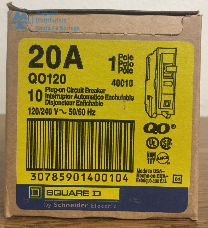 QO120 – Square D Circuit Breaker | Mag-Trol Distributors, Inc.