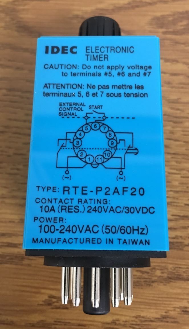RTE-P2AF20 – IDEC Electronic Timer | Mag-Trol Distributors, Inc.
