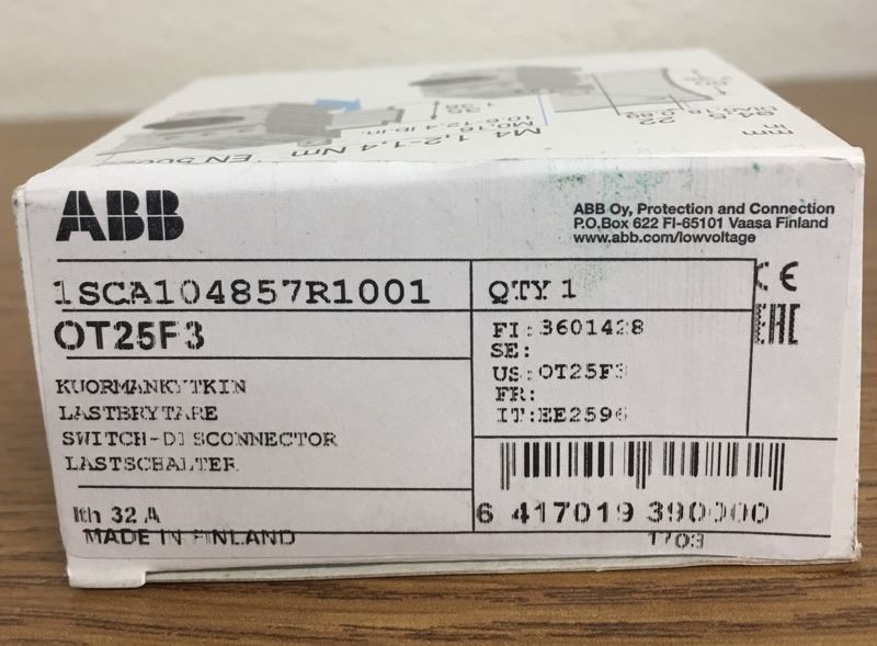 OT25F3 – ABB – General Purpose Switch | Mag-Trol Distributors, Inc.
