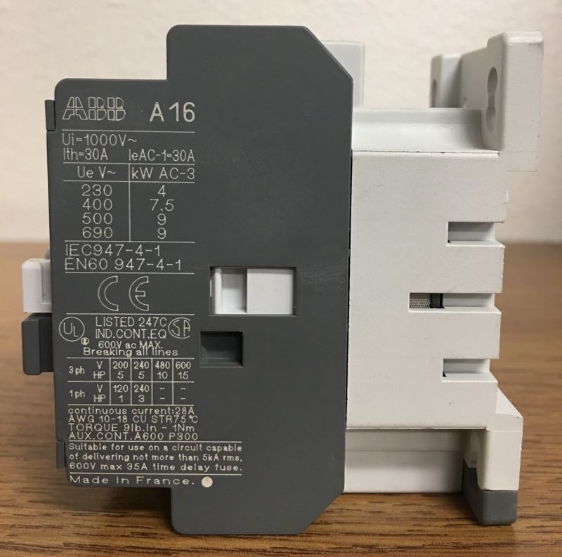 A16-30-00-51 – ABB Contactor | Mag-Trol Distributors, Inc.