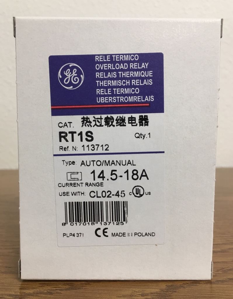 RT1S – GE Overload Relay | Mag-Trol Distributors, Inc.