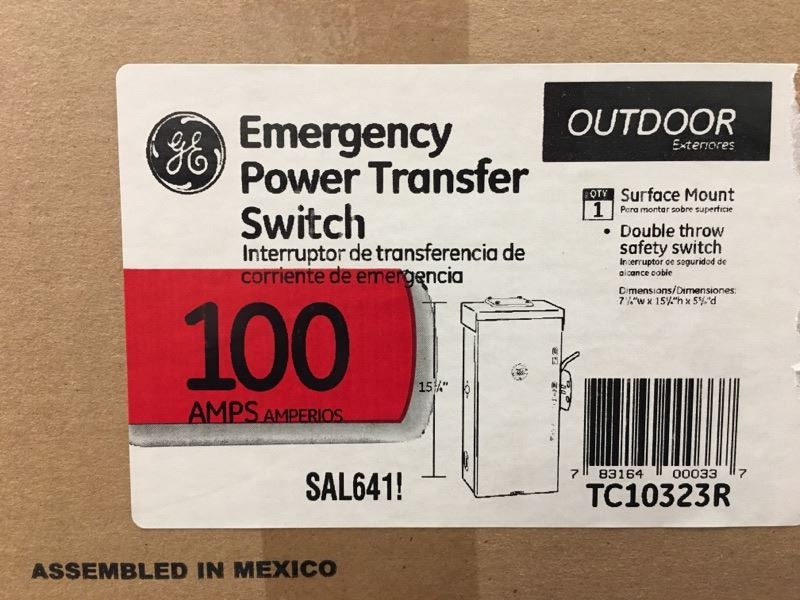 TC10323R – GE Emergency Power Transfer Switch | Mag-Trol Distributors, Inc.