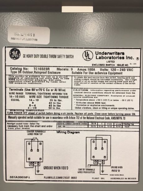 TC10323R – GE Emergency Power Transfer Switch | Mag-Trol Distributors, Inc.