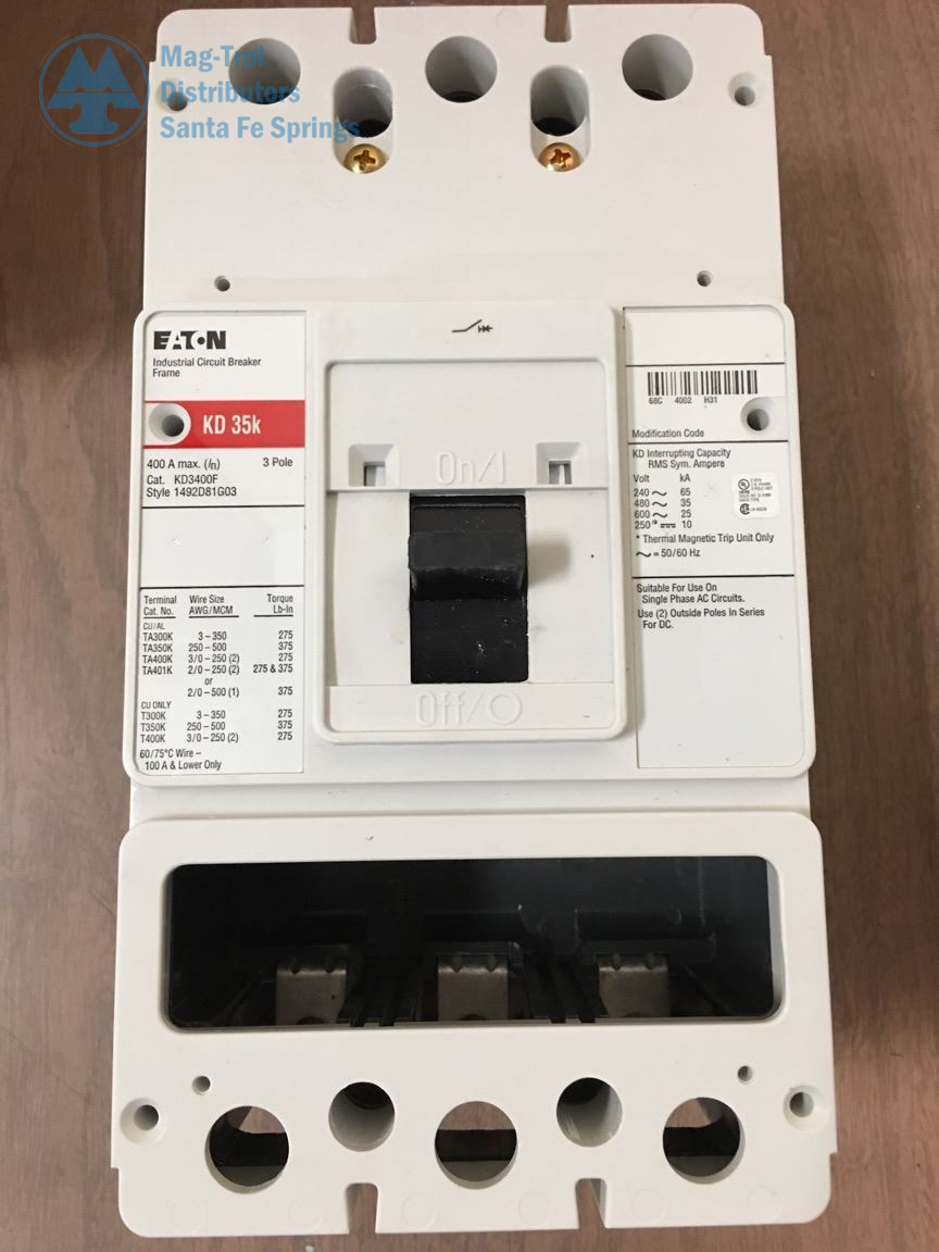 KD3400 – EATON / Cutler-Hammer Circuit Breaker | Mag-Trol Distributors, Inc.