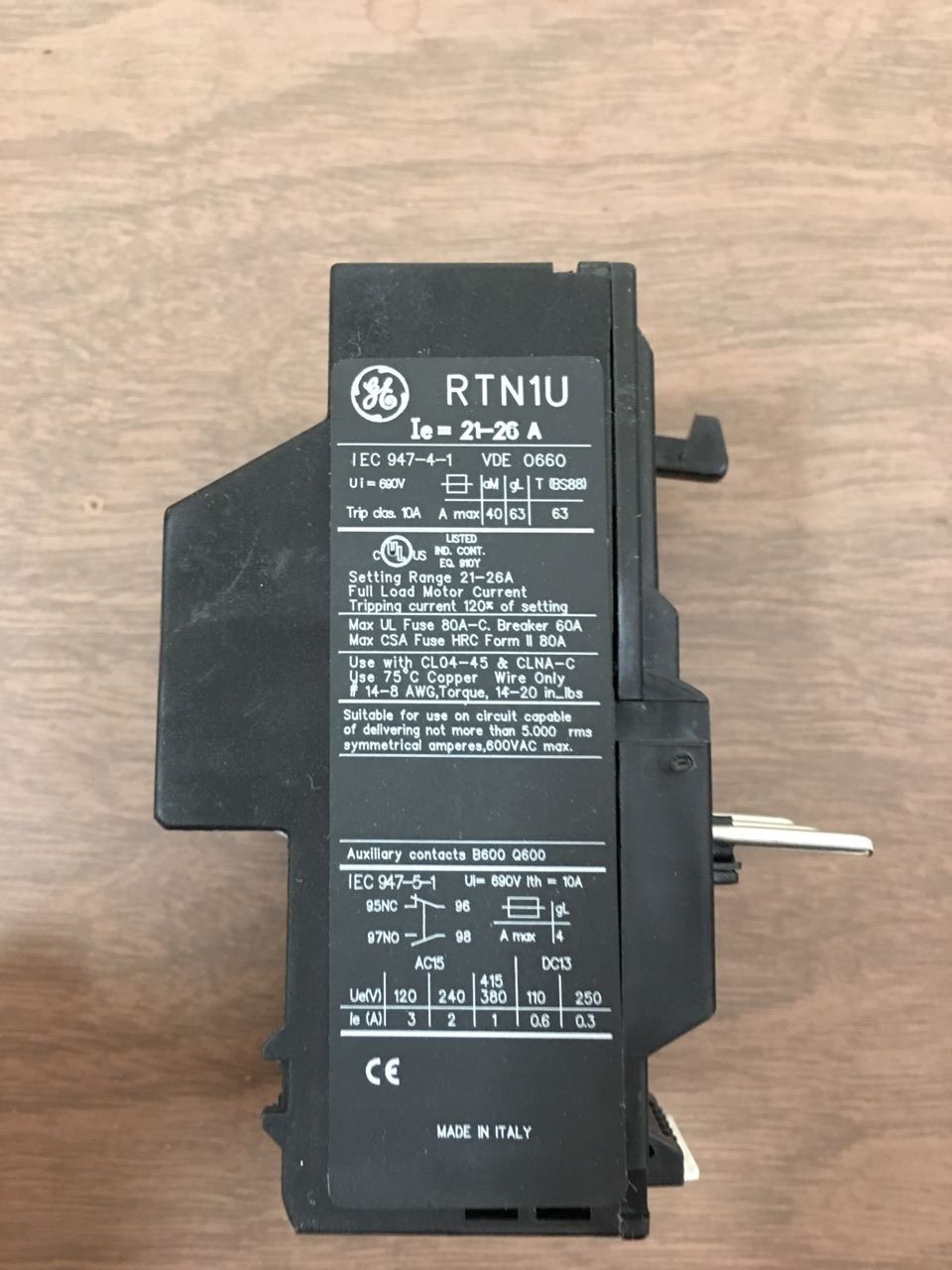 RTN1U – GE Overload Relay | Mag-Trol Distributors, Inc.