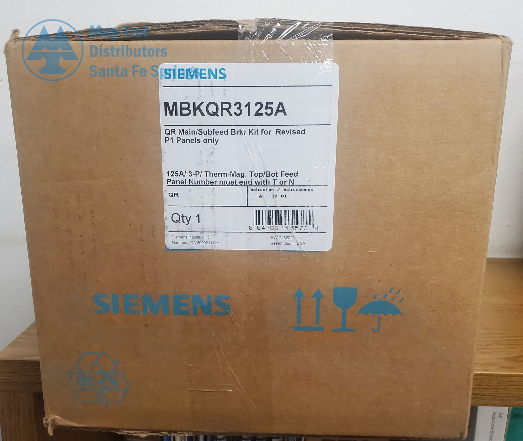 MBKQR3125A – SIEMENS Main Circuit Breaker Mounting Kit | Mag-Trol ...