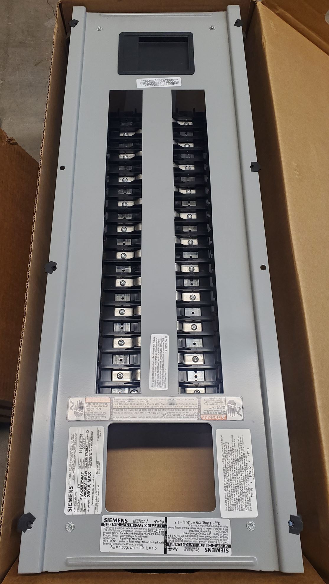 P1A42MC250AT – SIEMENS Unassembled Panelboard | Mag-Trol Distributors, Inc.