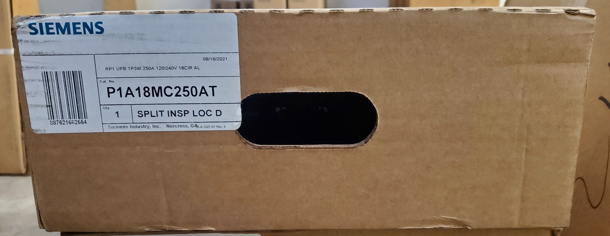 P1A18MC250AT – SIEMENS Unassembled Panelboard | Mag-Trol Distributors, Inc.