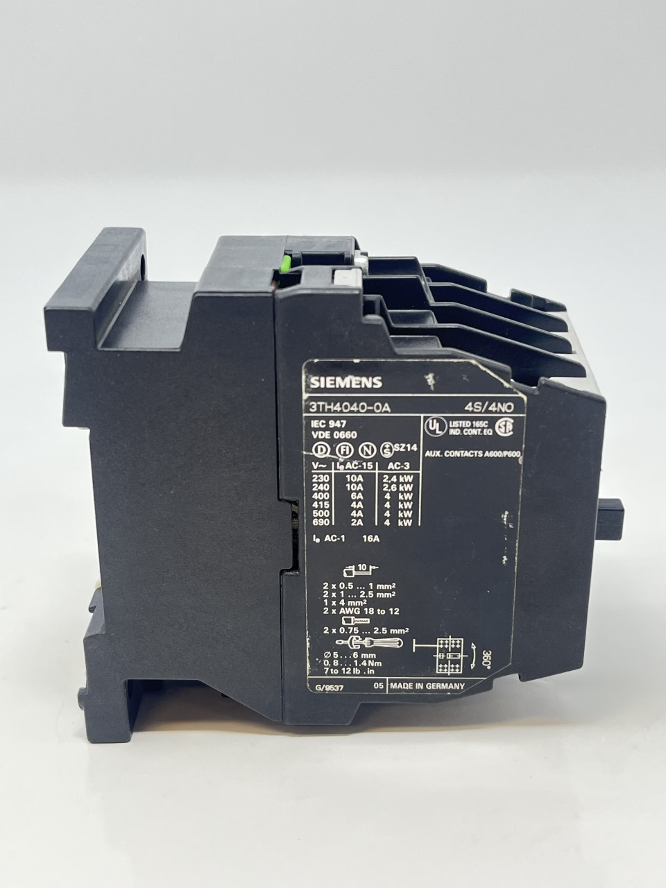 3TH4040-0AC2 – SIEMENS IEC CONTROL RELAY 4P 10A 24VAC NO | Mag-Trol Distributors, Inc.