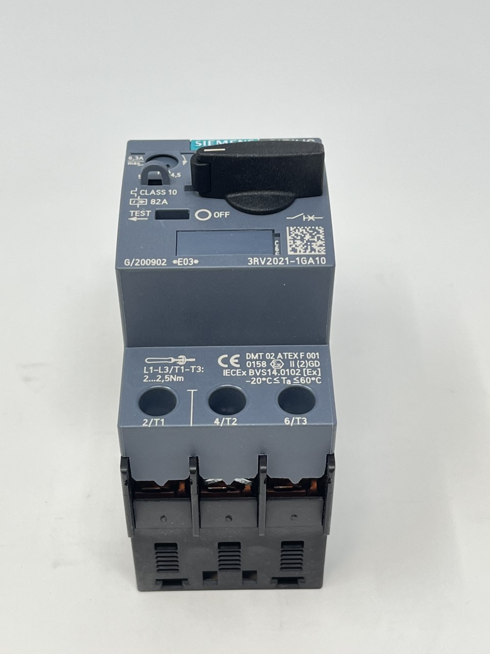 3RV2021-1GA10 – SIEMENS MOTOR STARTER PROTECTOR SIZE 0 3P CLASS10 4.5-6 ...