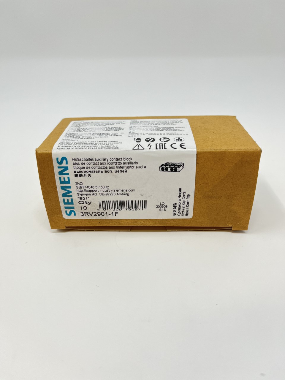 3RV2901-1F – SIEMENS TOP MOUNT AUXILIARY CONTACT 2NO FOR 3RV2 SIZE S00 ...
