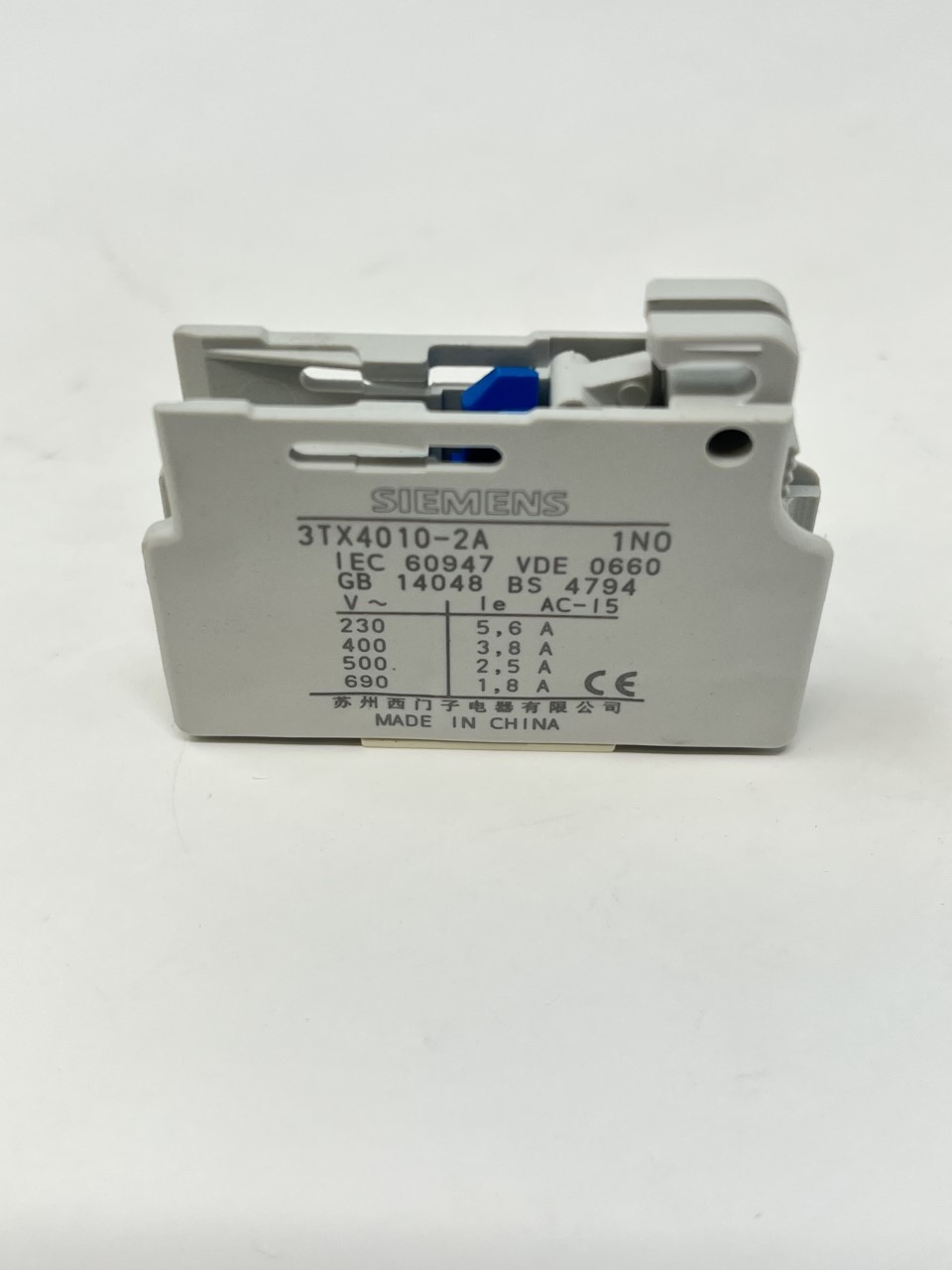 3TX4010-2A – SIEMENS AUXILIARY CONTACT BLOCK 1NO | Mag-Trol ...