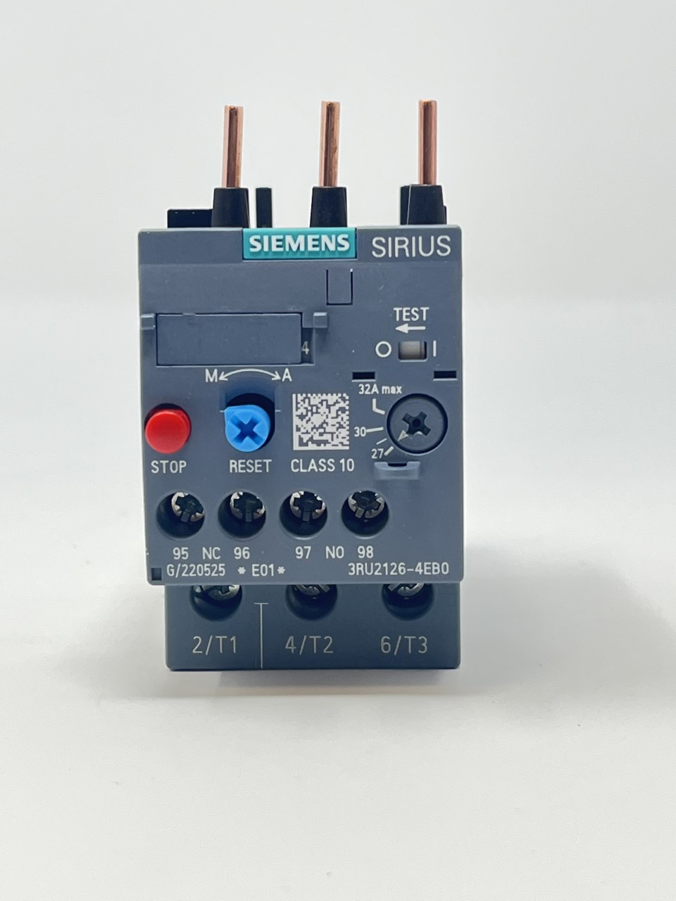 3RU2126-4EB0 – SIEMENS SIZE 0 OVERLOAD RELAY CLASS10 3P 27.0-32.0AMPS ...