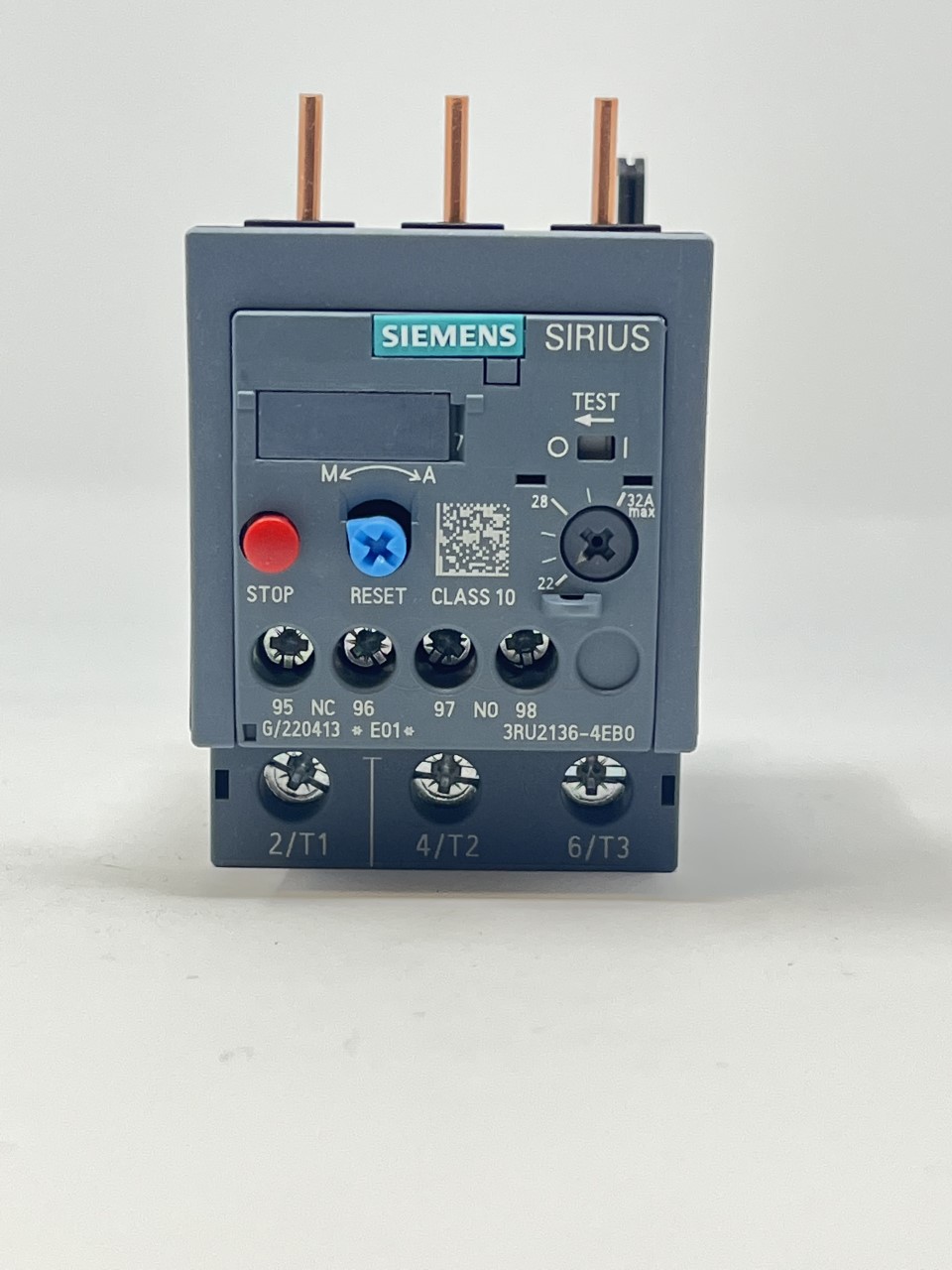 3RU2136-4EB0 – SIEMENS SIZE 2 OVERLOAD RELAY CLASS10 3P 22.0-32.0AMPS ...