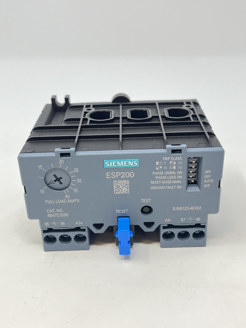 48ATE3S00 – SIEMENS SOLID STATE OVERLOAD RELAY 10-40 AMPS CLASS 5-30 ...