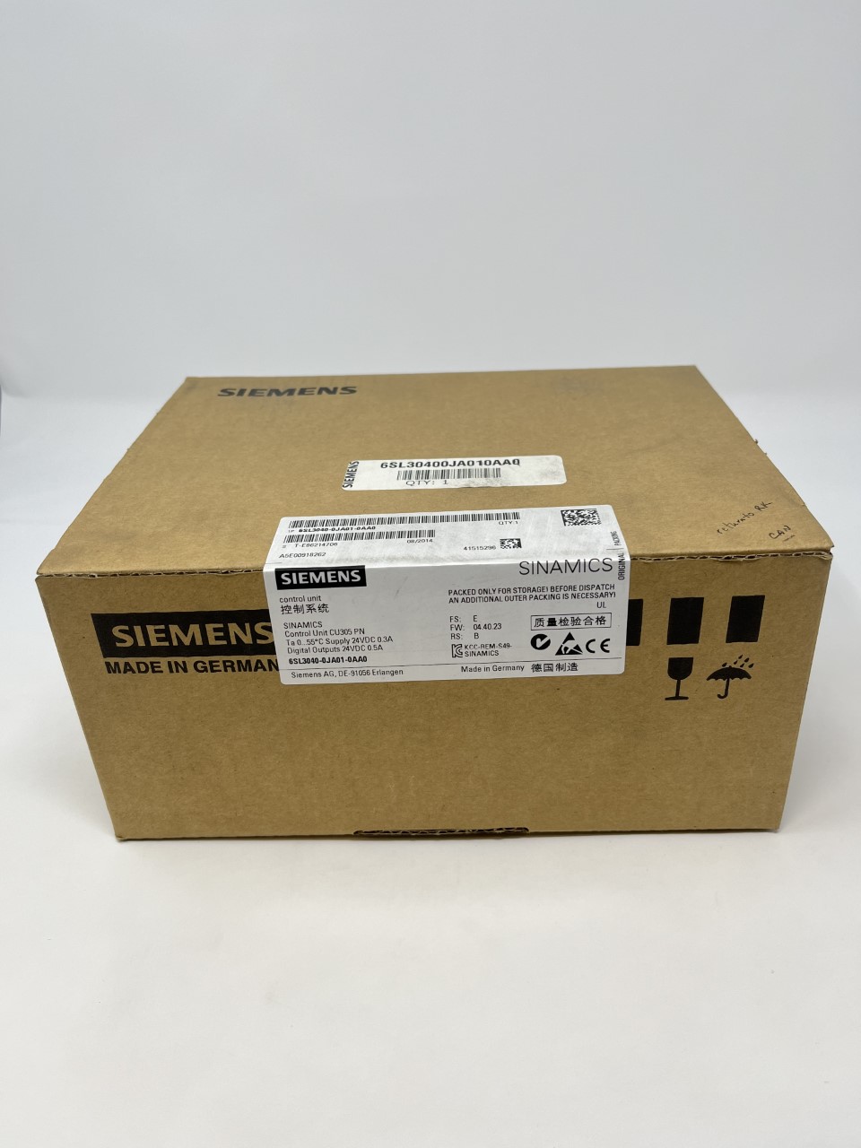 6SL3040-0JA01-0AA0 – SIEMENS SINAMICS CONTROL UNIT PROFINET CU305 24VDC ...