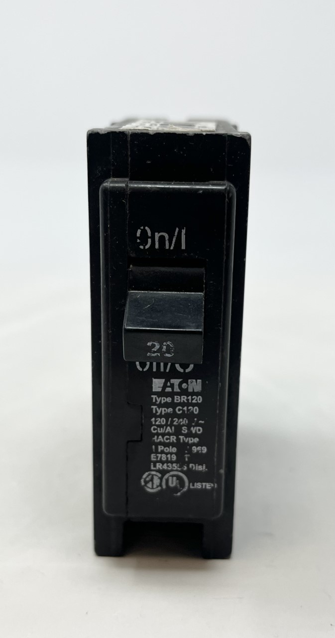 BR120 – EATON PLUG IN CIRCUIT BREAKER 20AMPS 10KAIC 1POLE 120-240VAC ...