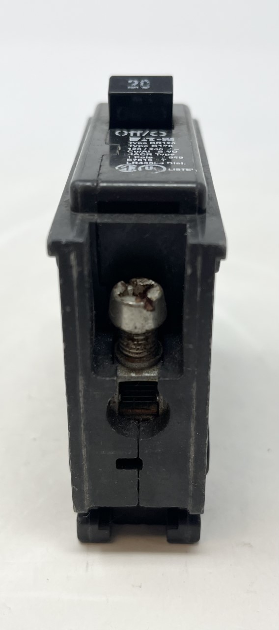 BR120 – EATON PLUG IN CIRCUIT BREAKER 20AMPS 10KAIC 1POLE 120-240VAC ...