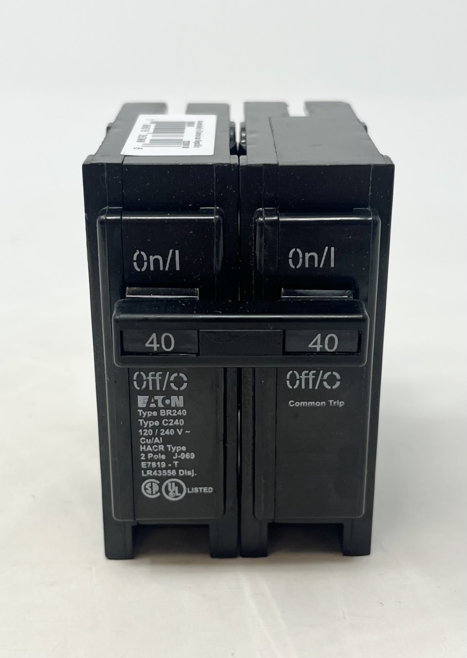 BR240 – EATON PLUG IN CIRCUIT BREAKER 40AMPS 10KAIC 2POLE 120-240VAC ...