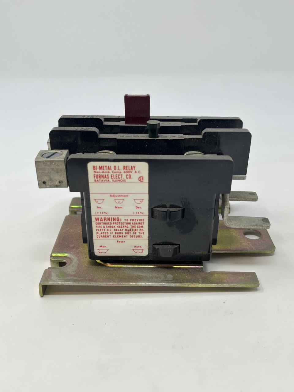 48GC37AA2 -FURNAS ELECTRIC BI-METAL OVERLOAD RELAY 3PH 600VAC | Mag ...
