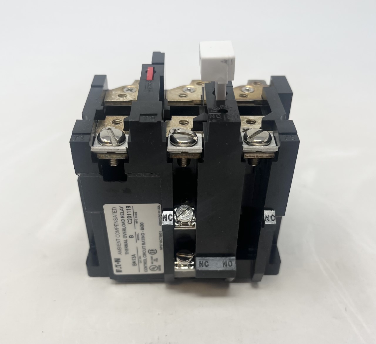 BA13A – EATON THERMAL OVERLOAD RELAY AMBIENT COMPENSATED 3POLE NEMA ...