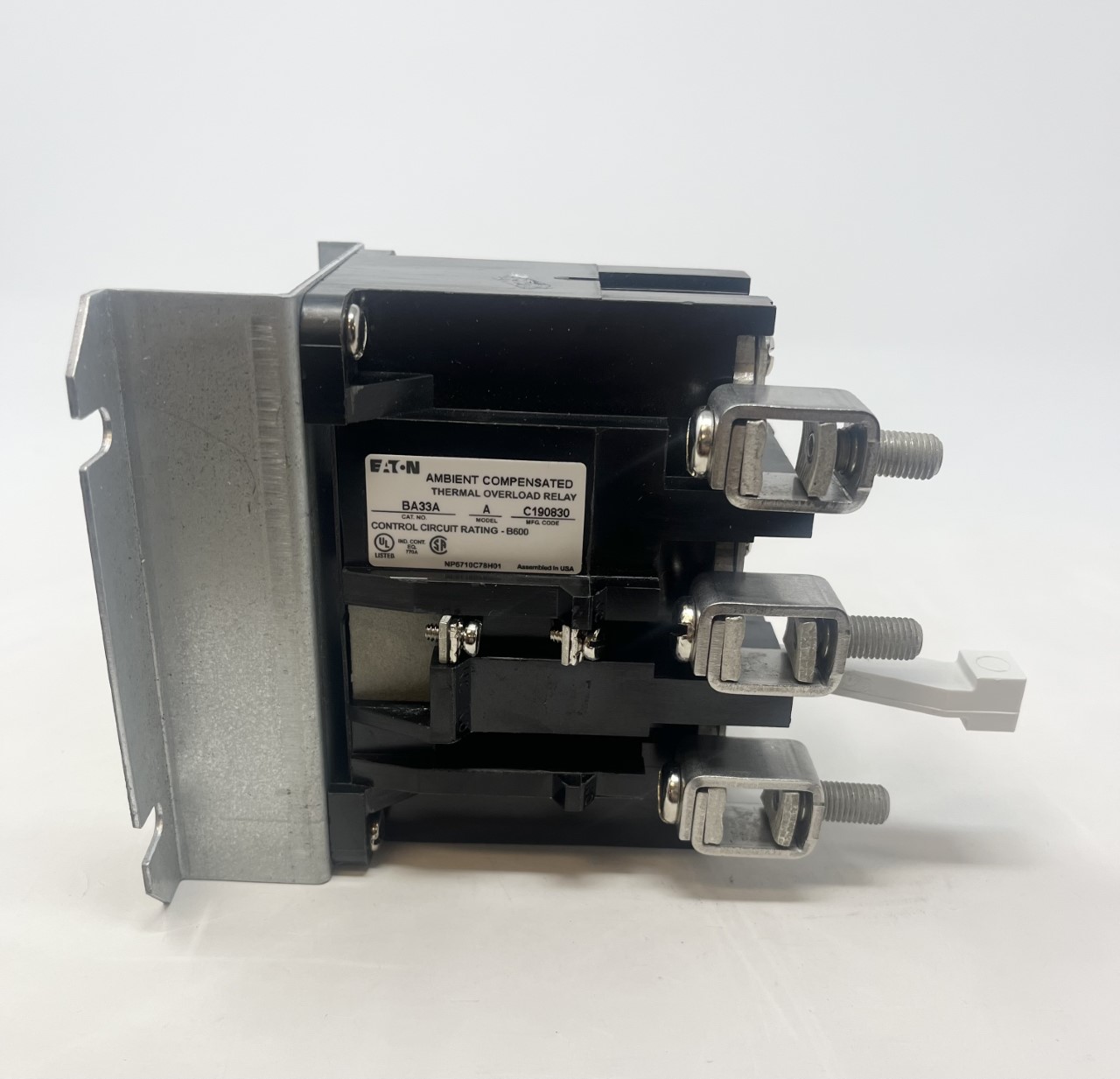 BA33A – EATON THERMAL OVERLOAD RELAY AMBIENT COMPENSATED 3POLE NEMA ...