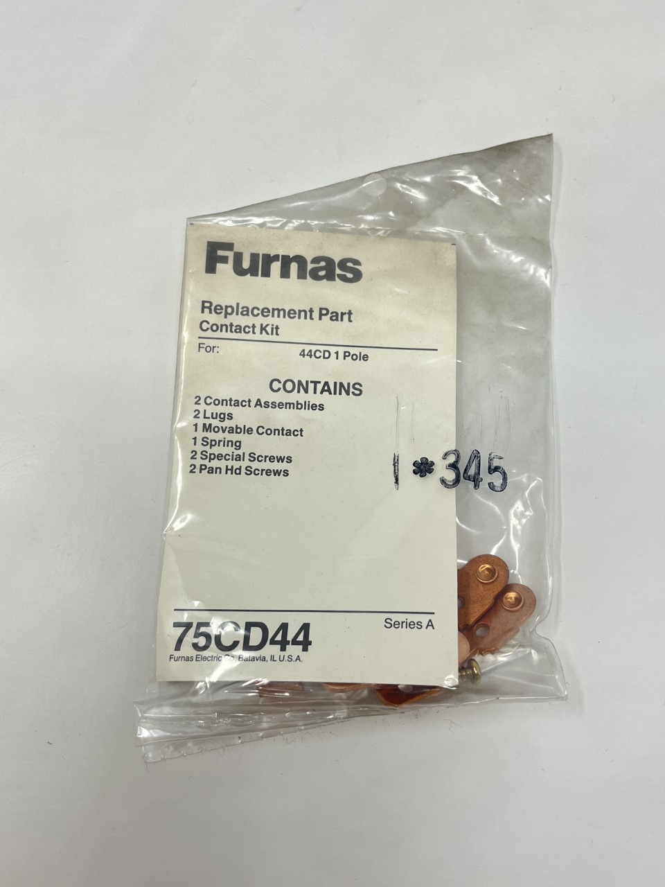 75CD44 – FURNAS ELECTRIC REPLACEMENT CONTACT KIT 1P FOR 44CD | Mag-Trol ...