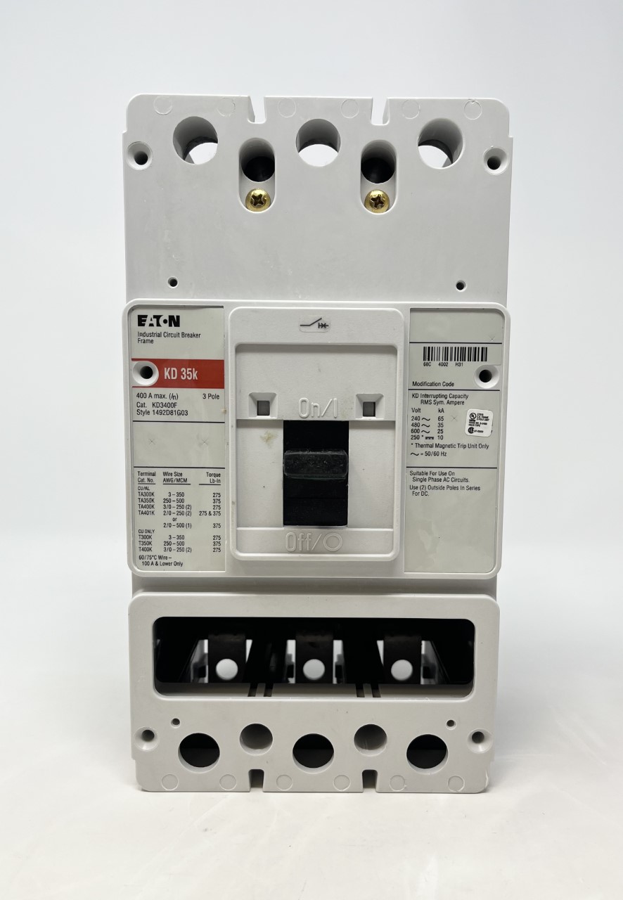 KD3400F – EATON MOLDED CASE CIRCUIT BREAKER | Mag-Trol Distributors, Inc.
