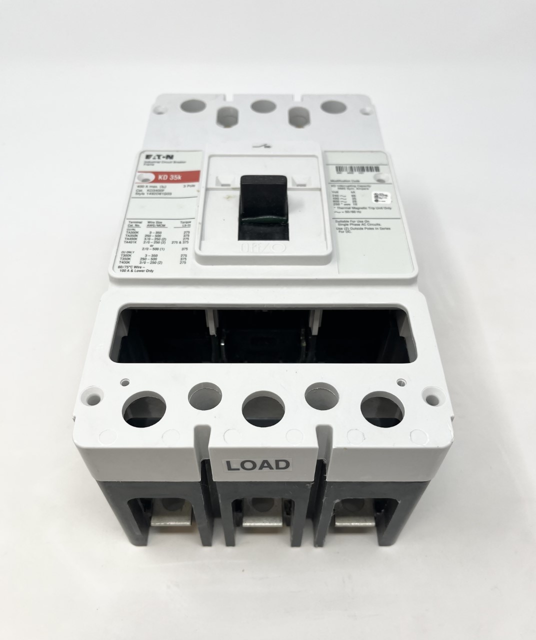 KD3400F – EATON MOLDED CASE CIRCUIT BREAKER | Mag-Trol Distributors, Inc.