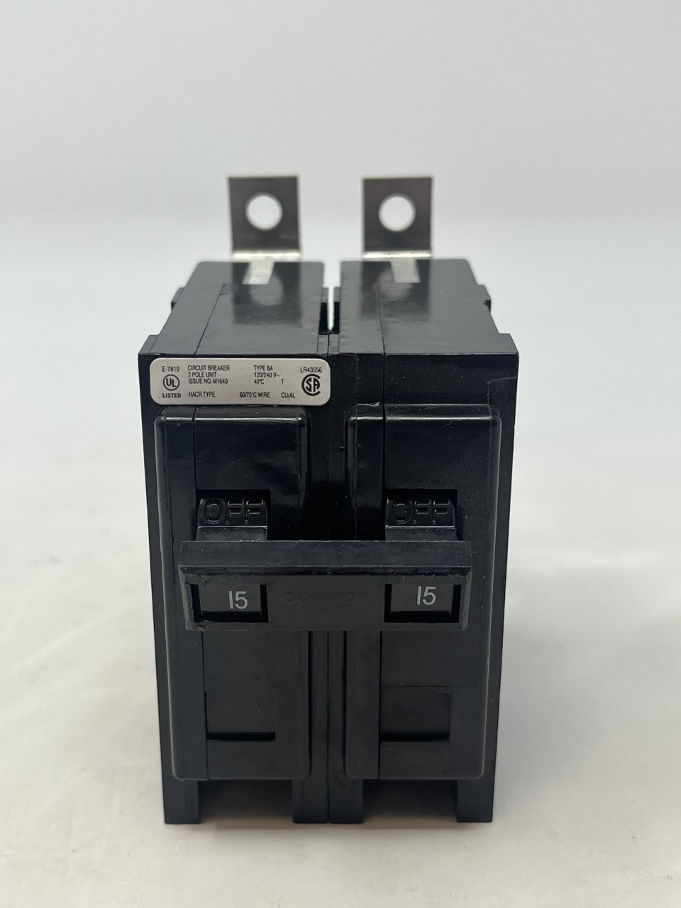 BAB2015 – EATON BOLT ON CURCUIT BREAKER 2POLE 15AMPS 120-240VAC 10 KAIC ...
