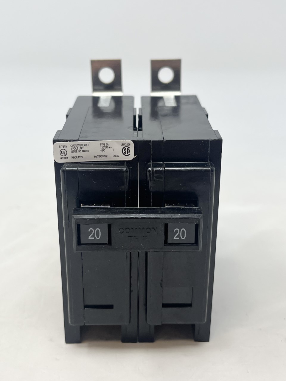 BAB2020 – EATON BOLT ON CIRCUIT BREAKER 20AMPS 10KAIC 120-240VAC 2POLE ...