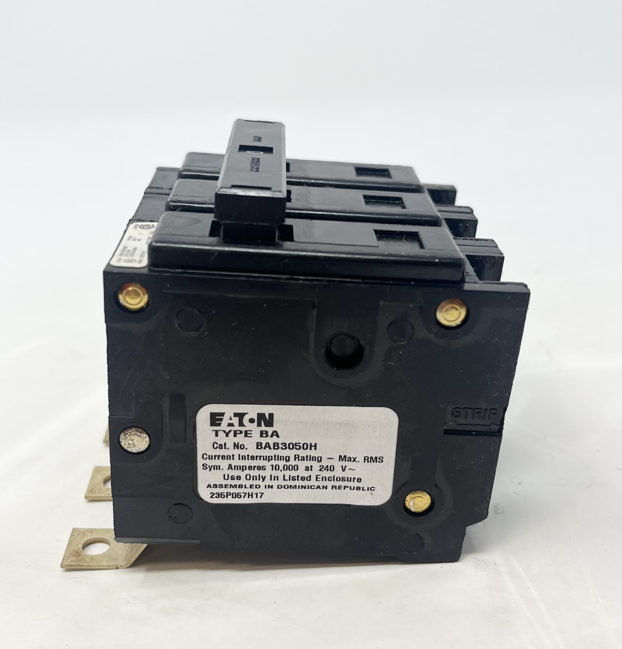 BAB3050H – EATON BOLT ON CIRCUIT BREAKER 3POLE 50AMPS 10KAIC 120-240VAC ...