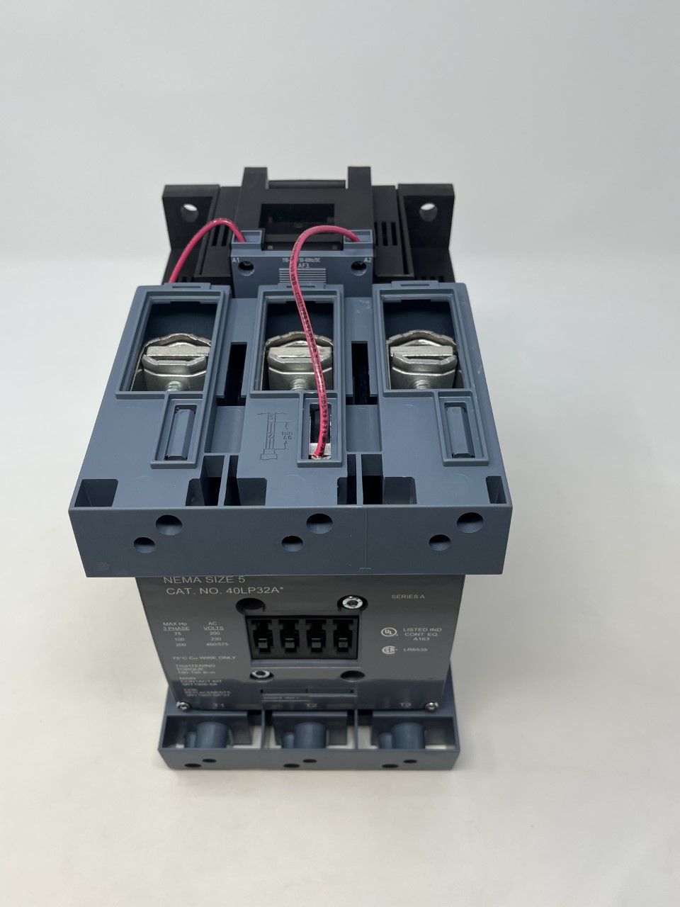 40LP32AF – SIEMENS NEMA CONTACTOR 200HP 3P OPEN TYPE 120-127VAC SIZE 5 ...