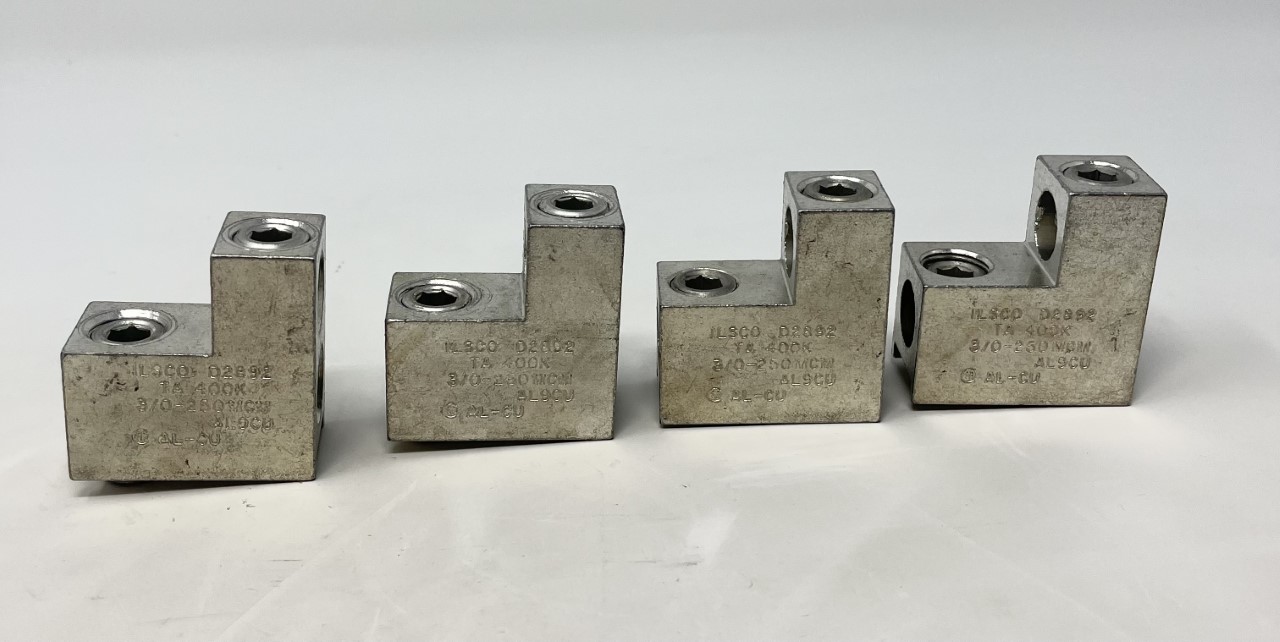 4TA400K – EATON (4)TERMINAL LUG ASSEMBLY 3/0-250 MCM STYLE # 4212B61G04 ...
