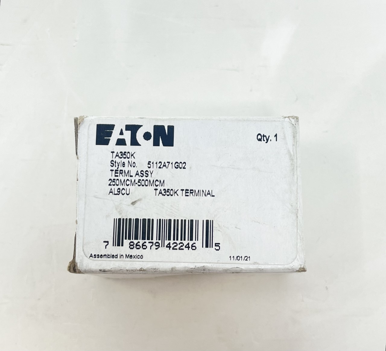 TA350K – EATON TERMINAL LUG ASSEMBLY 250MCM-500MCM AL9CU STYLE ...